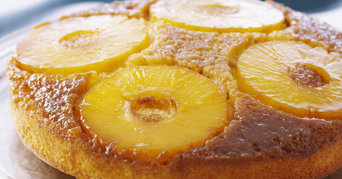 Recette: Gâteau renversé classique aux ananas | Glouton