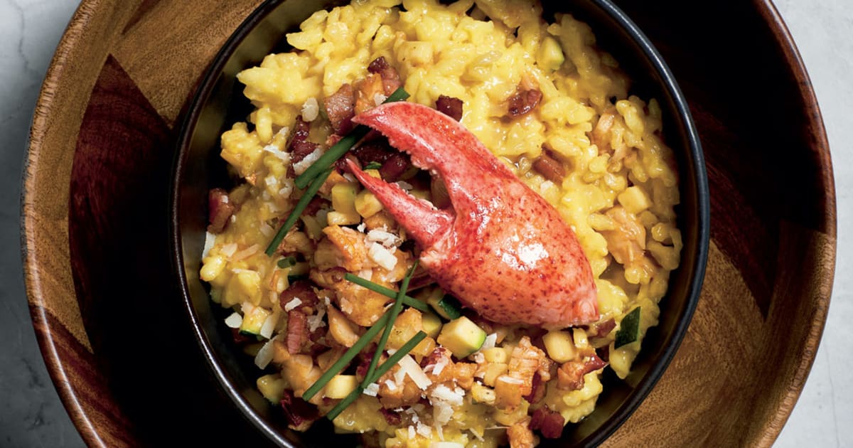 Risotto au homard et safran - Glouton