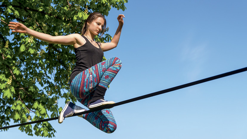 Slackline : une question d’équilibre | Espaces