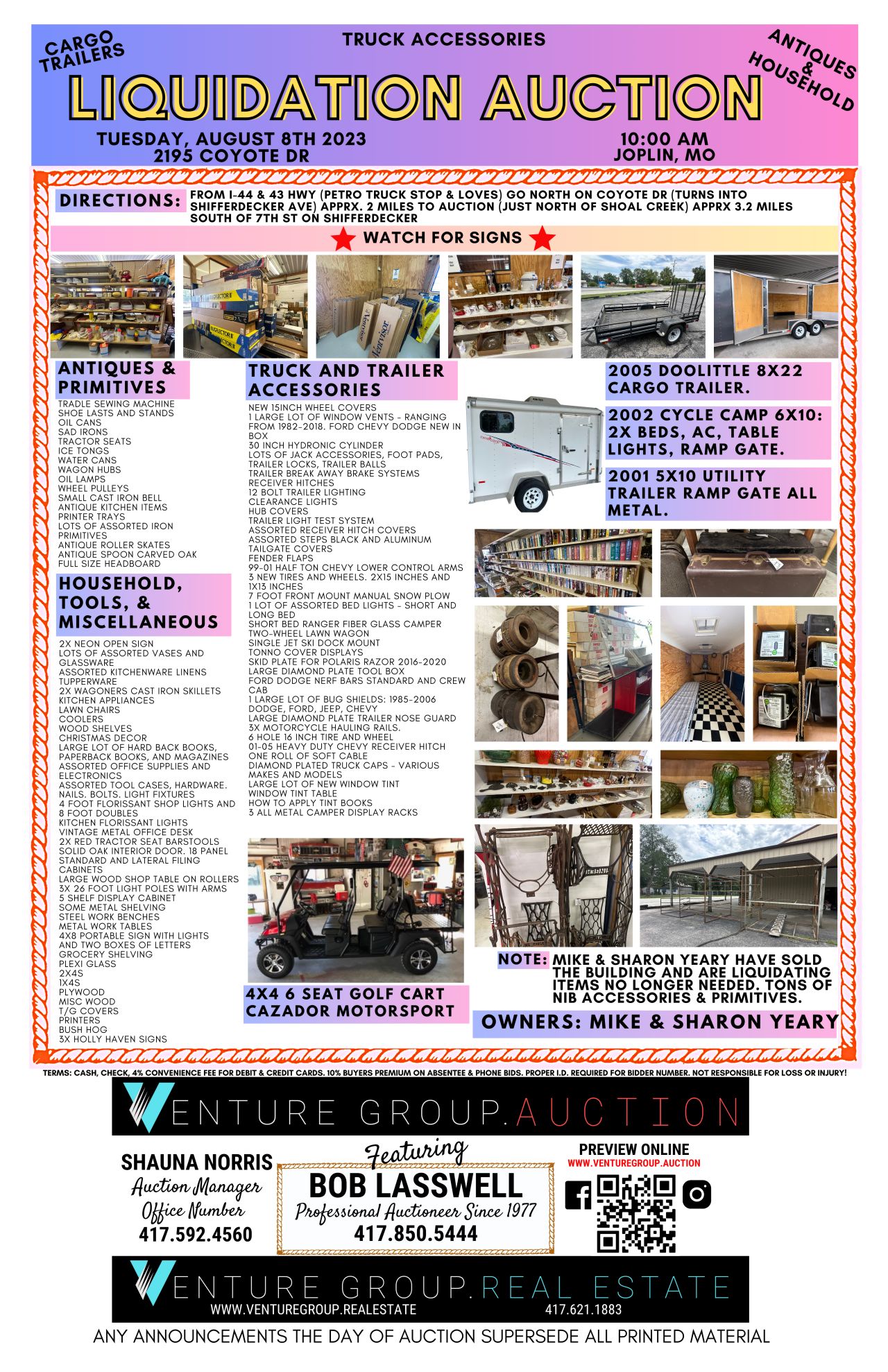 Venture Group - Auctions