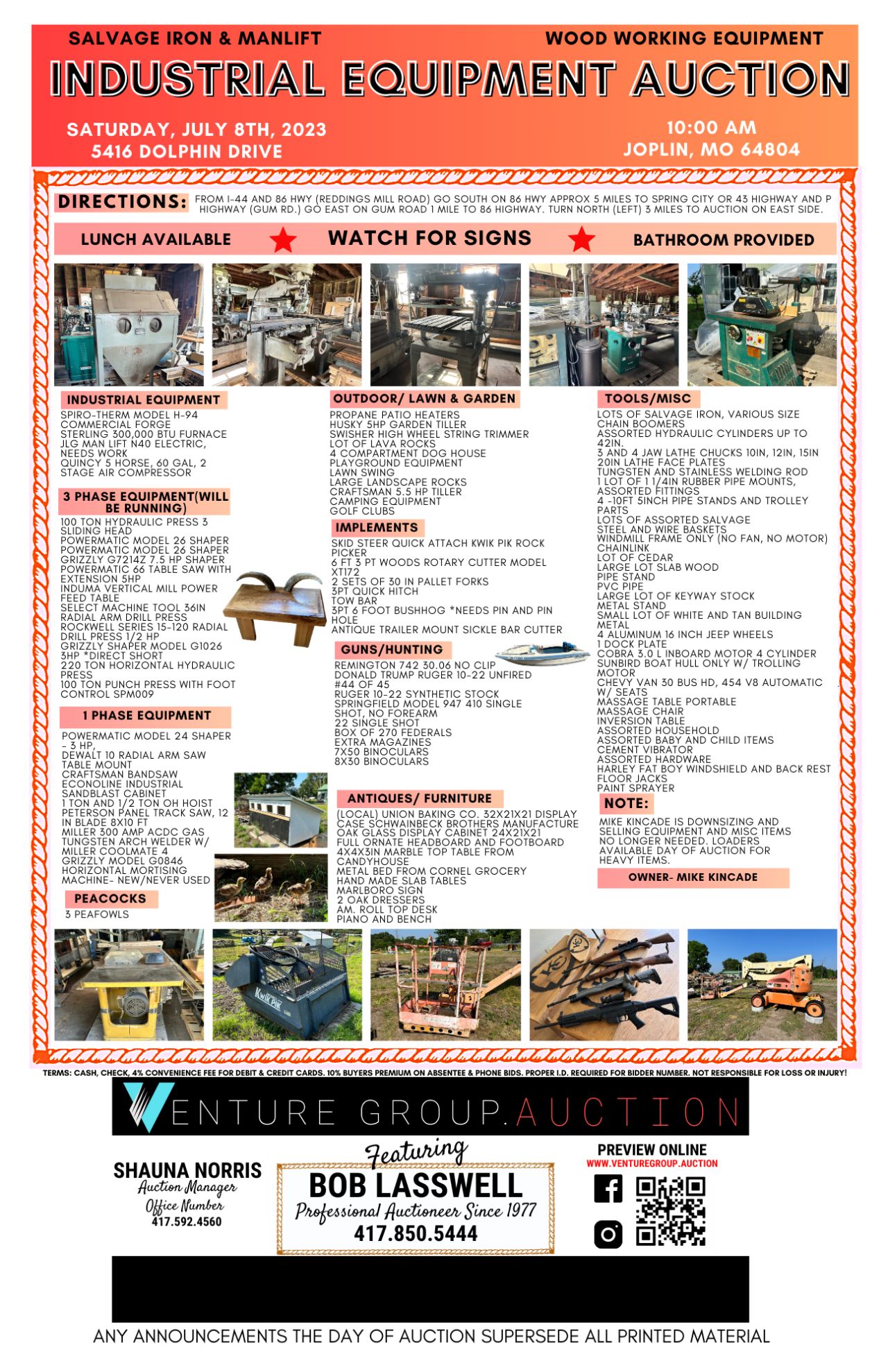 Venture Group - Auctions