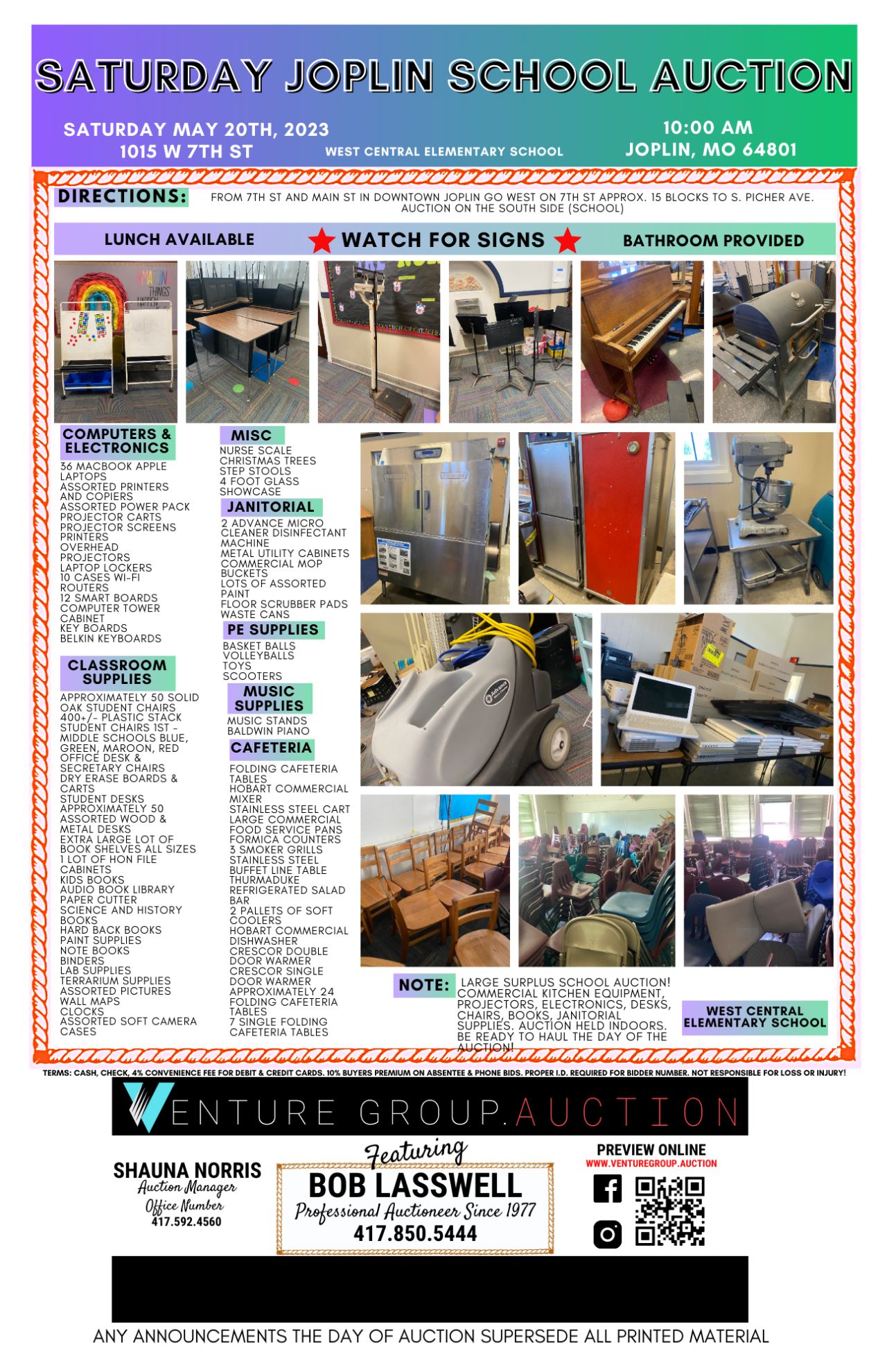 Venture Group - Auctions