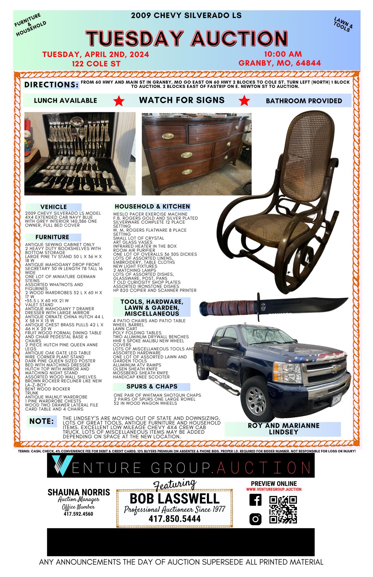Venture Group - Auctions