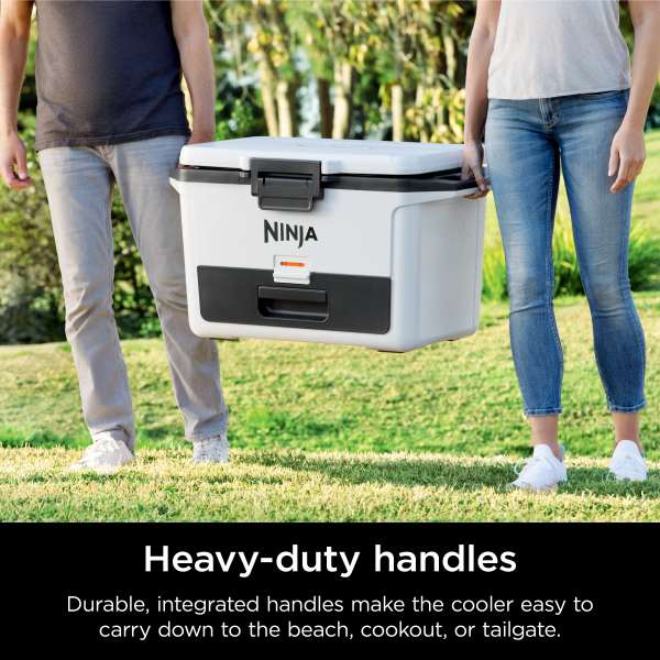 Ninja FrostVault™ 50qt Hard Cooler with Ice Packs & Accessories, Cloud ...