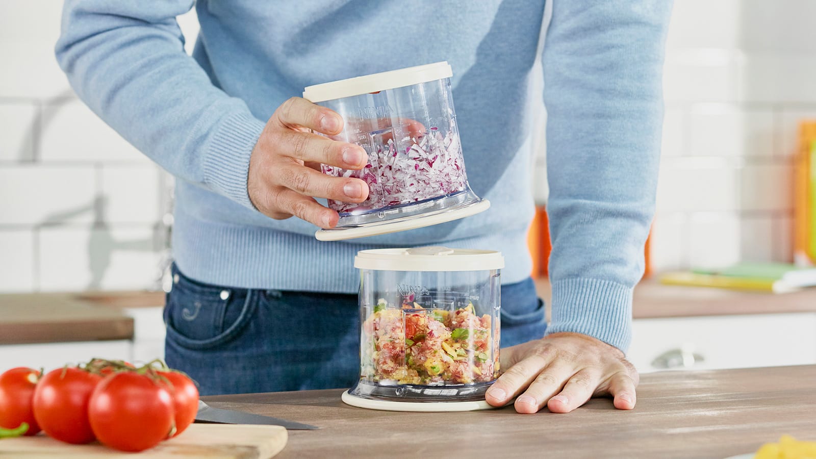 Ninja Professional Stackable Chopper 200W - NJ1002UKCR - Ninja Choppers