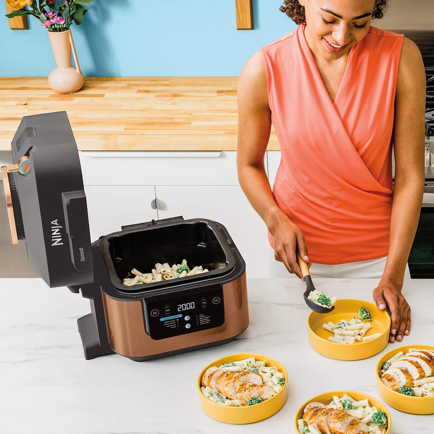 Ninja Deluxe Black & Copper Speedi 10-in-1 Rapid Cooker & Air Fryer