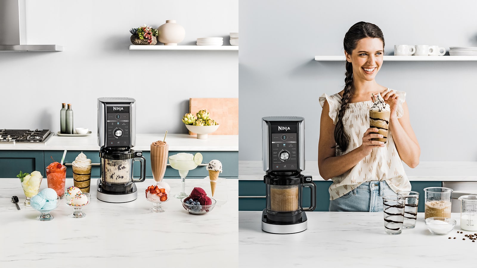 Ninja CREAMi Deluxe 10-in-1 Ice Cream & Frozen Drink Machine NC501UK