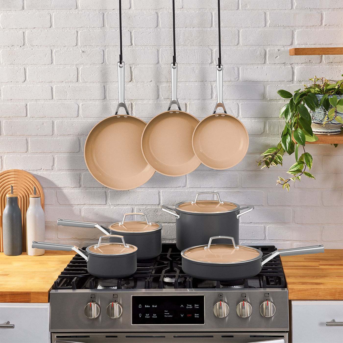 Exclusive Ninja Extended Life Ceramic Cookware Bundle - 5 Piece Set ...