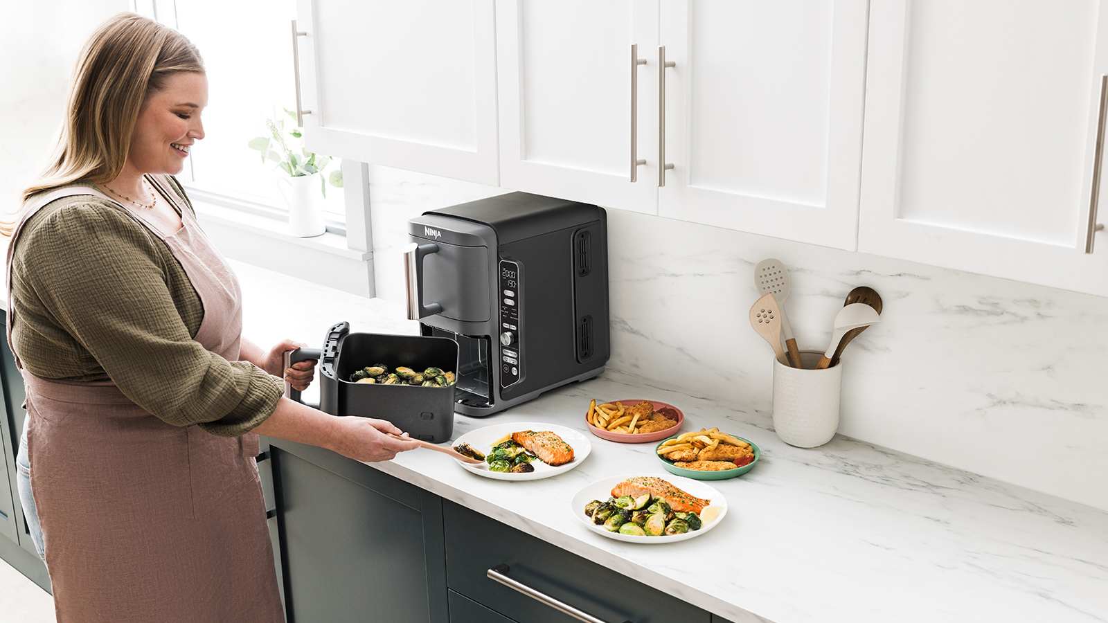 Freidora de aire Vertical Ninja Double Stack XL (9,5 L) | SL400EU