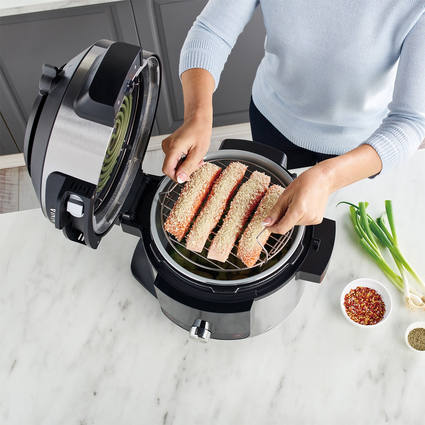 Ninja Foodi MAX 14-in-1 SmartLid Multi-Cooker with Smart Cook System 7 ...