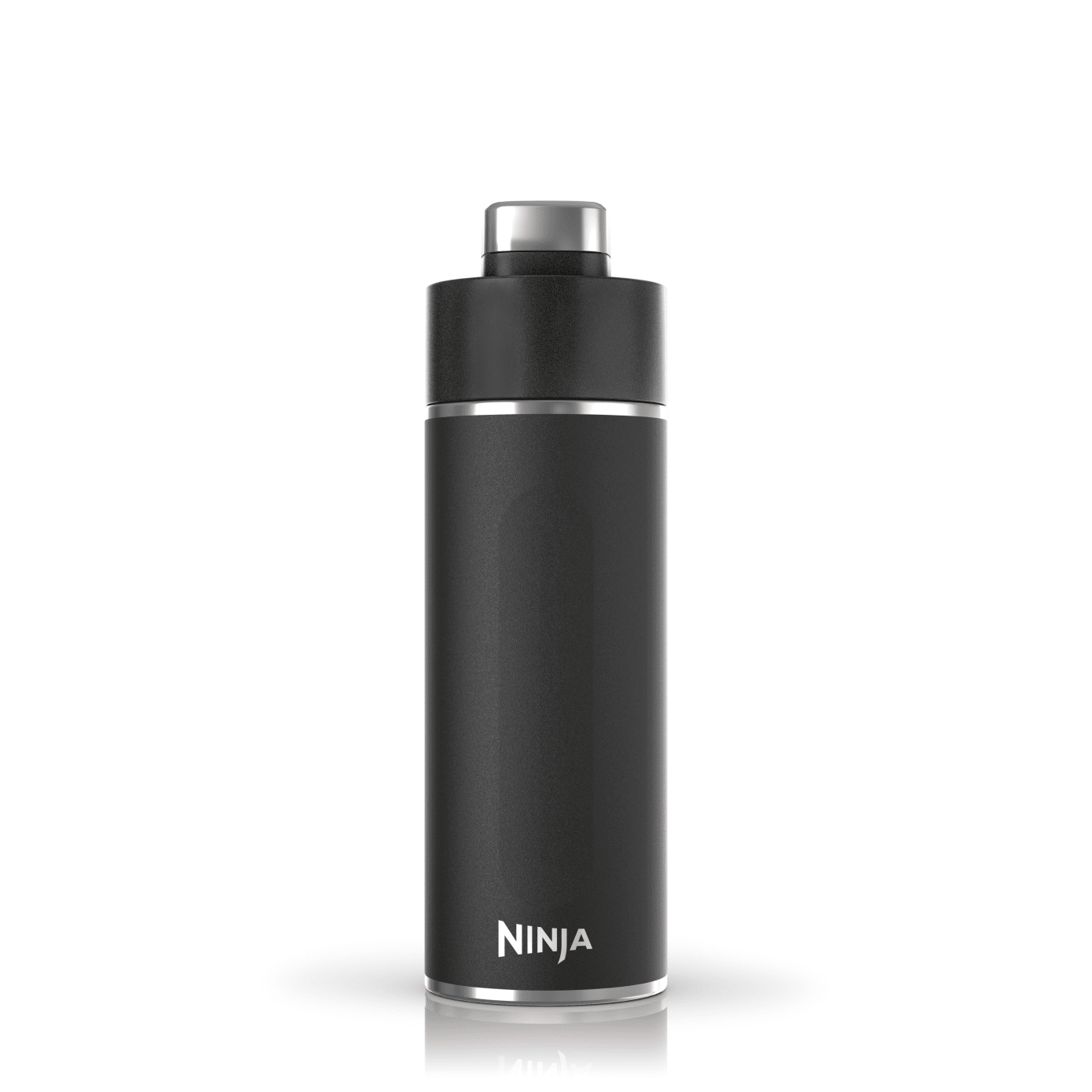 Ninja Thirsti Large Insulated Reusable Water Bottle for Travel (Black)