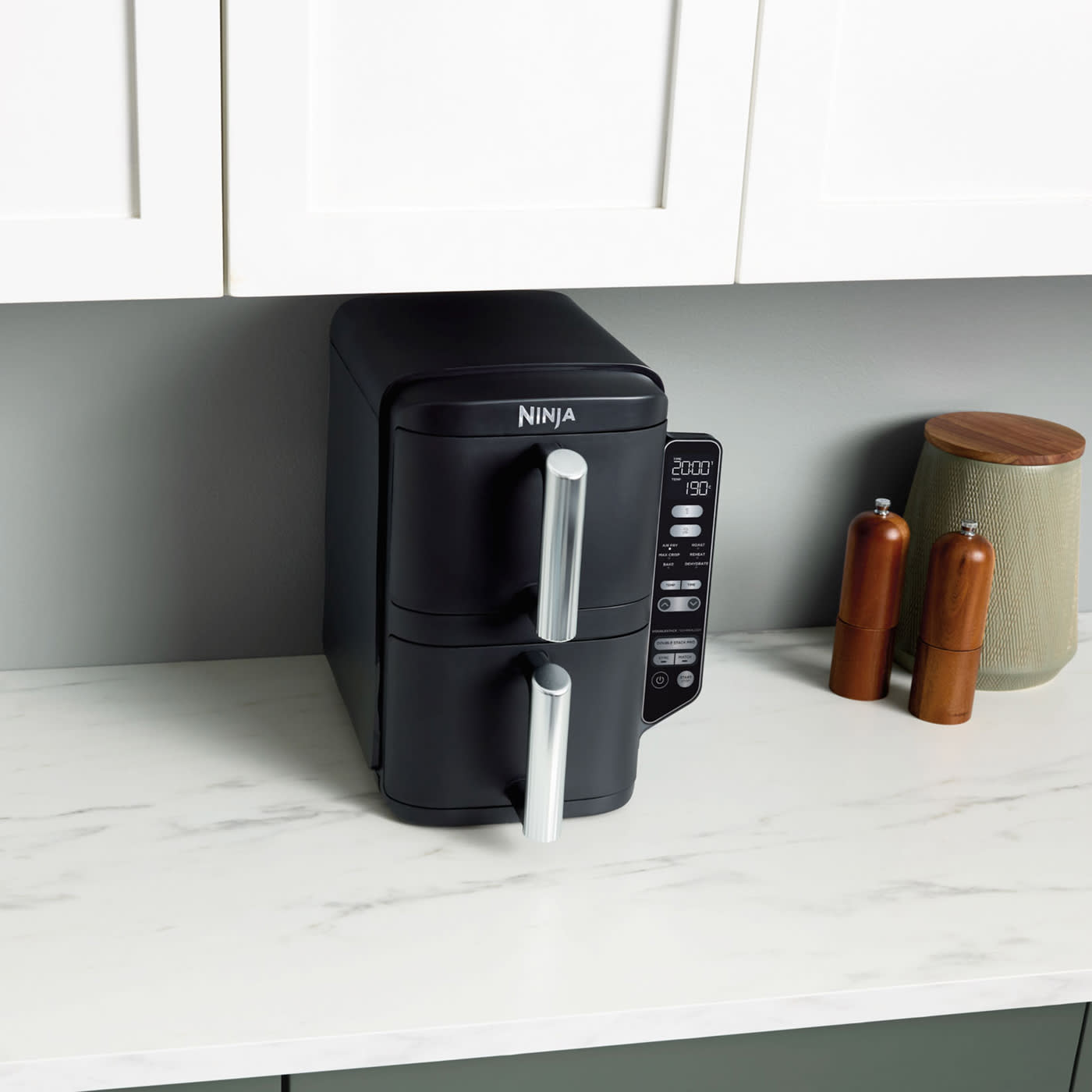 Ninja Double Stack 2-Ebenen Heißluftfritteuse 7,6 L - SL300EU