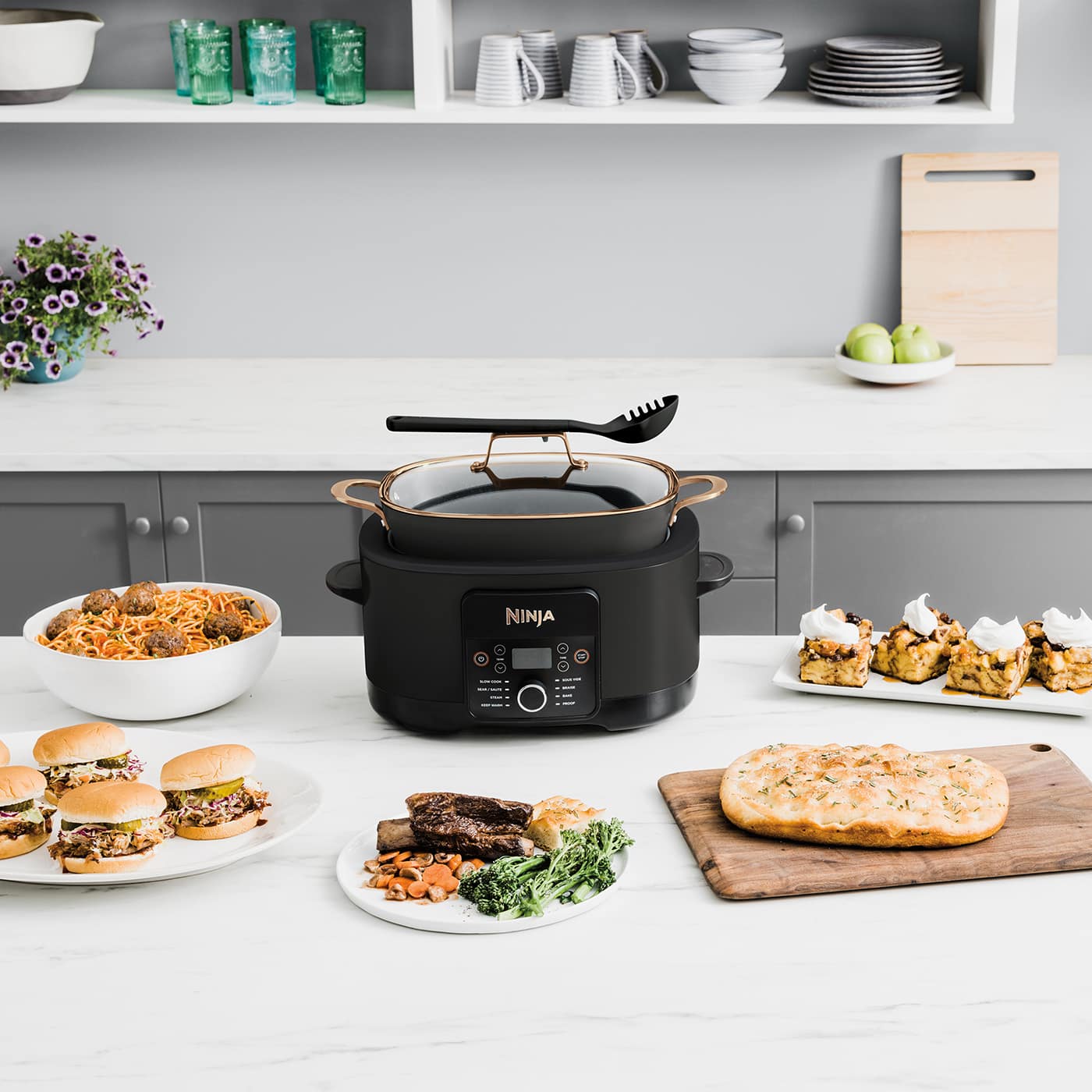 Ninja Deluxe Black & Copper Foodi 8-in-1 PossibleCooker Slow Cooker ...