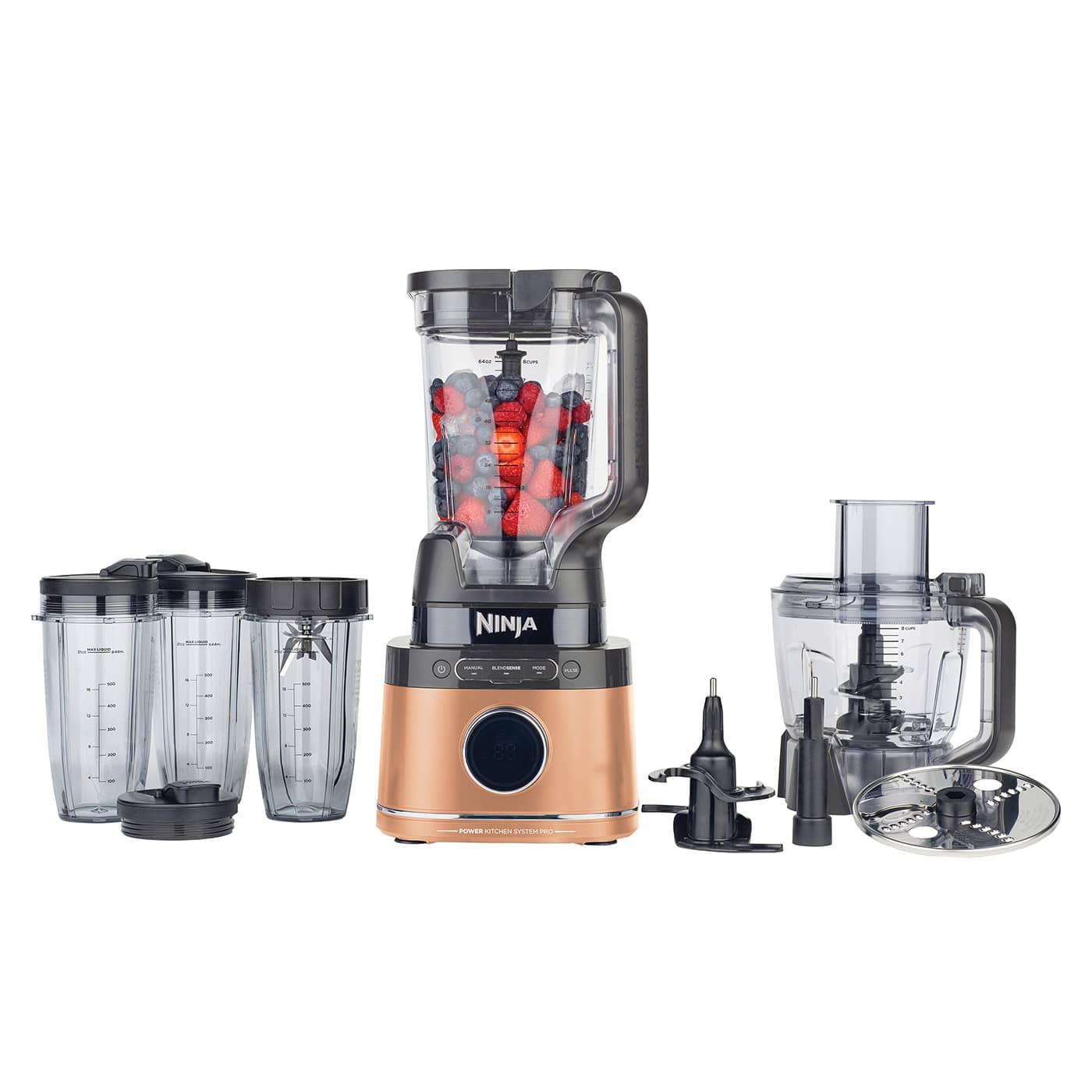 Ninja Deluxe Schwarz & Kupfer Detect Power Mixer & Processor Pro ...