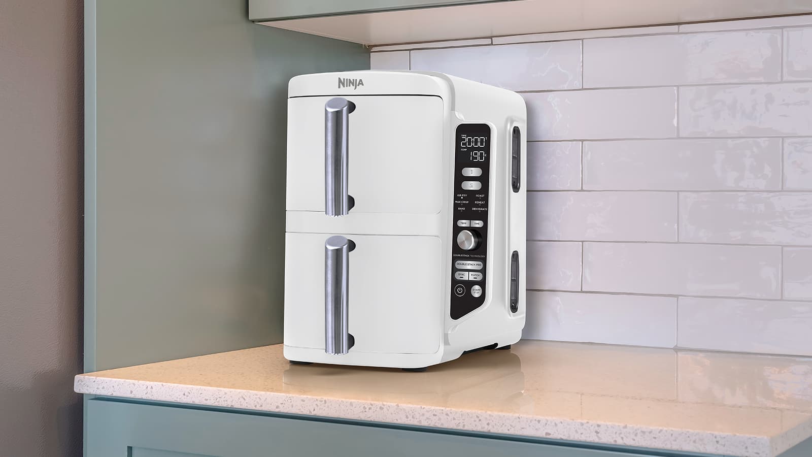 Ninja Double Stack XL 2-Drawer Air Fryer 9.5L Wit – SL400EUWH - Ninja ...