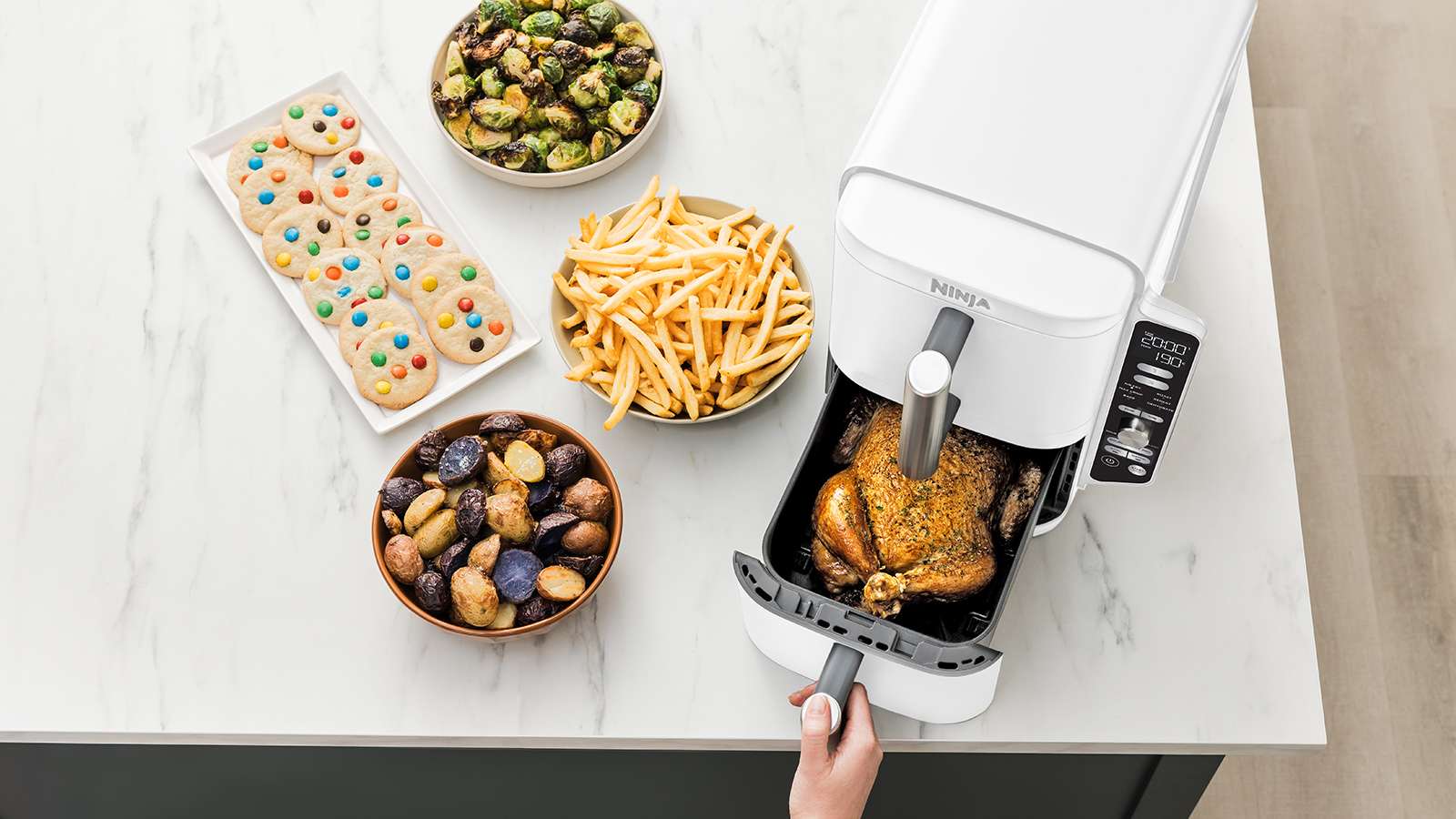 Ninja Double Stack XL 2-Drawer Air Fryer 9.5L Wit – SL400EUWH - Ninja ...