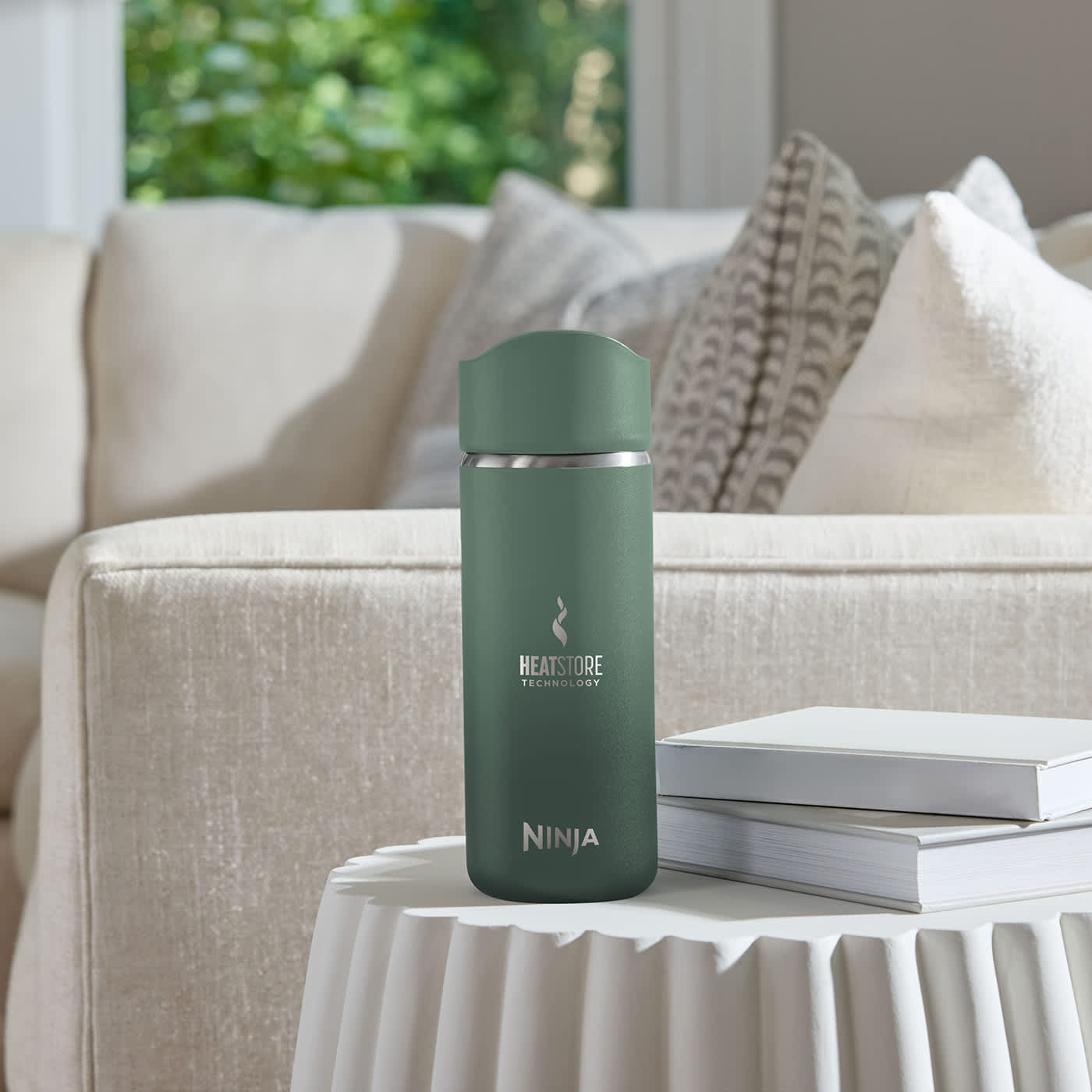 Ninja Sip Perfect Large 400 ml Travel Mug with Lid (Green)