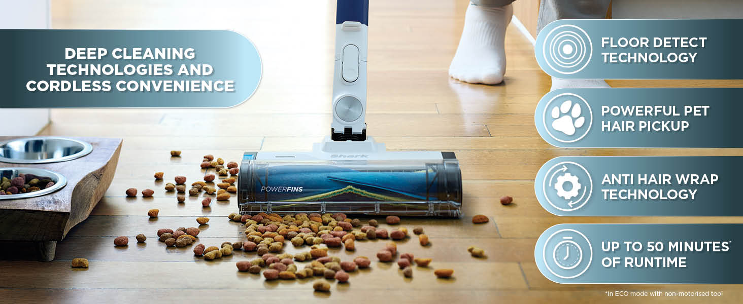 Shark PowerPro Cordless Stick Vacuum, with Anti Hair Wrap & Floor ...