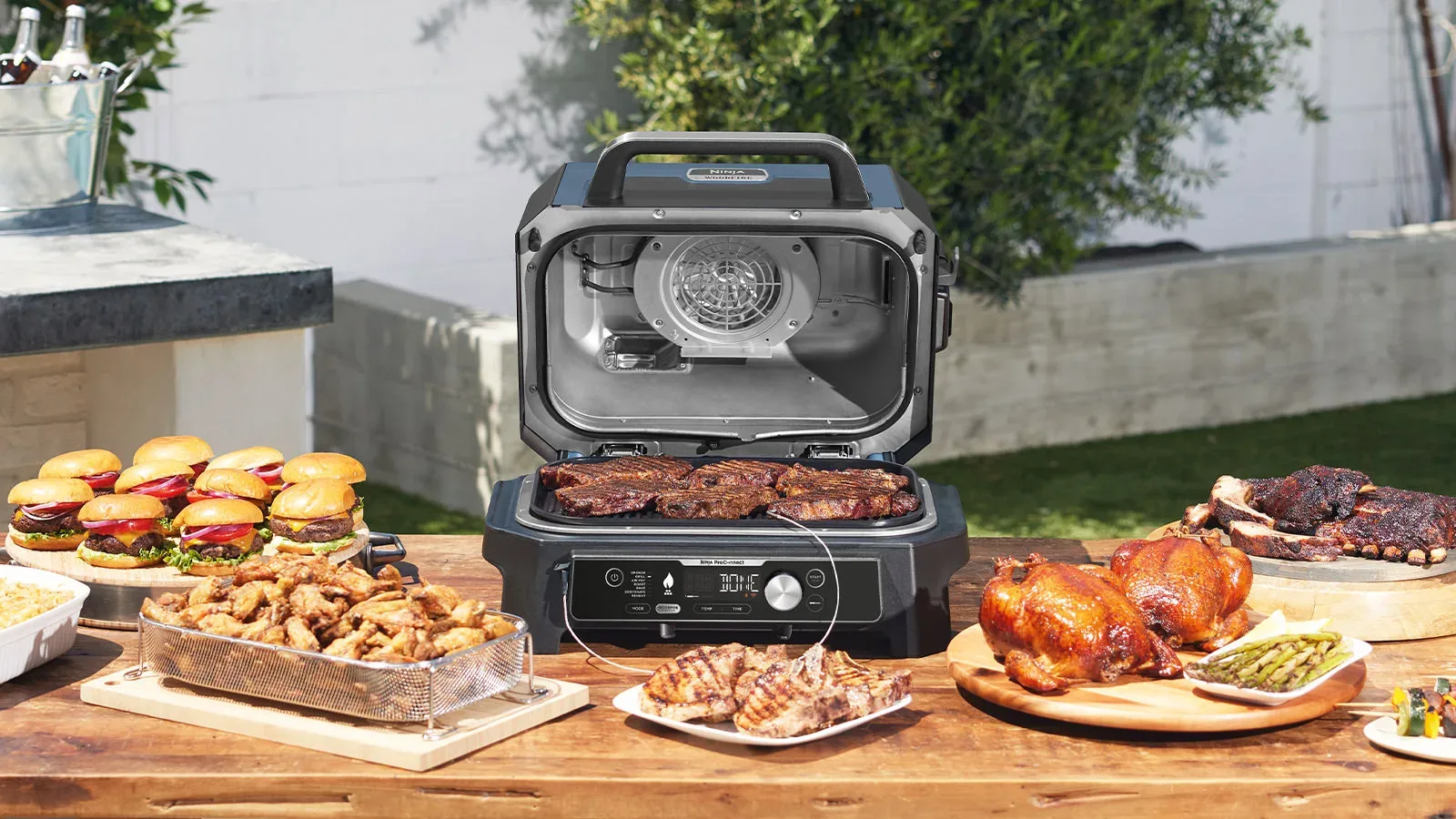 Ninja Woodfire Pro Connect XL Grill OG901EU | Smart Electric BBQ
