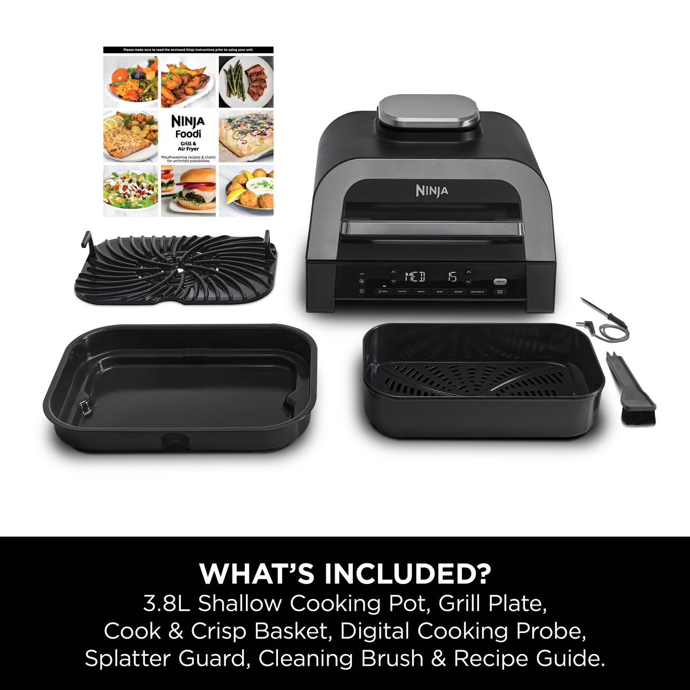 Ninja 6-in-1 MAX Grill & Air Fryer DG551UK - Ninja Health Grills