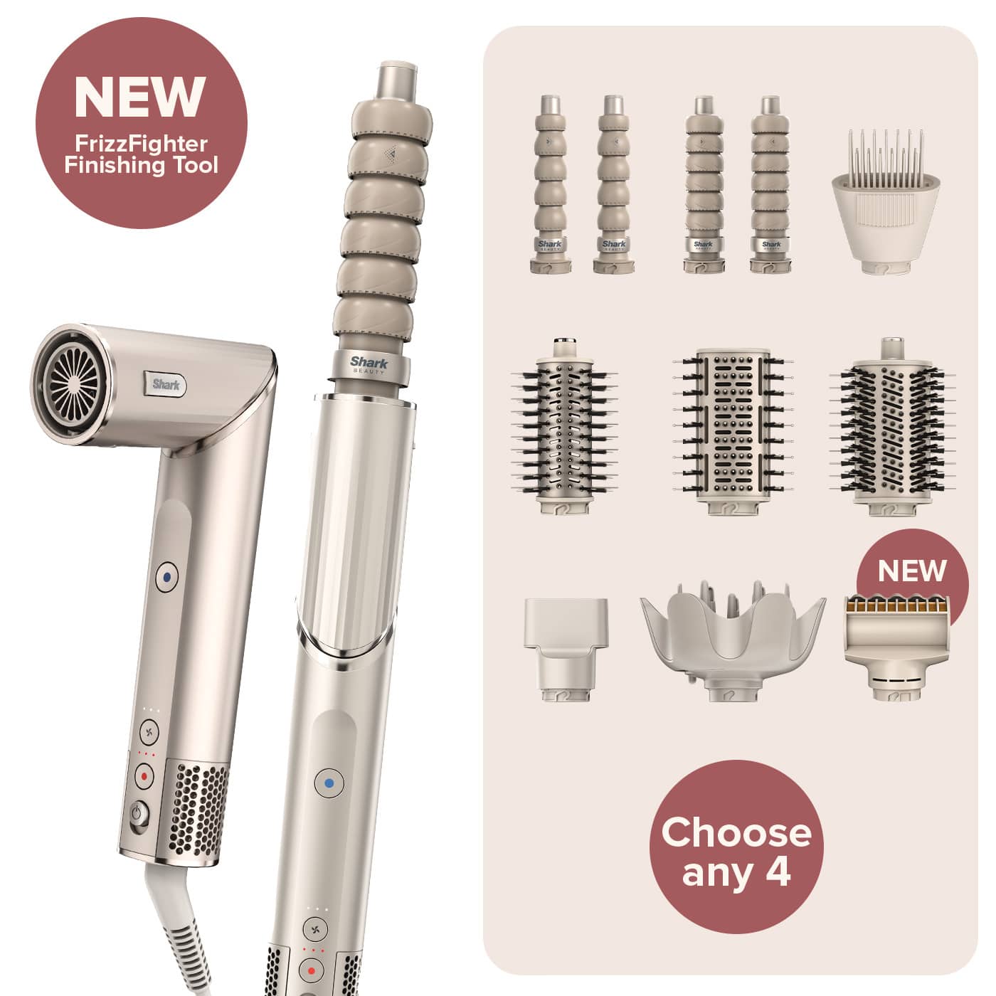 Shark FlexStyle Build Your Own Customisable Styler Hair Dryer Set Shark FlexStyle Build Your Own Customisable Styler Hair Dryer Set