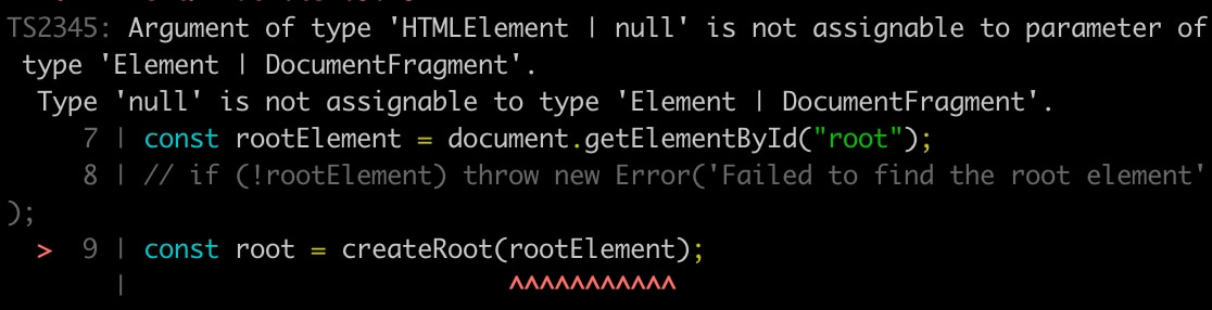 React 18 The Root Indexts File In A Typescript Project