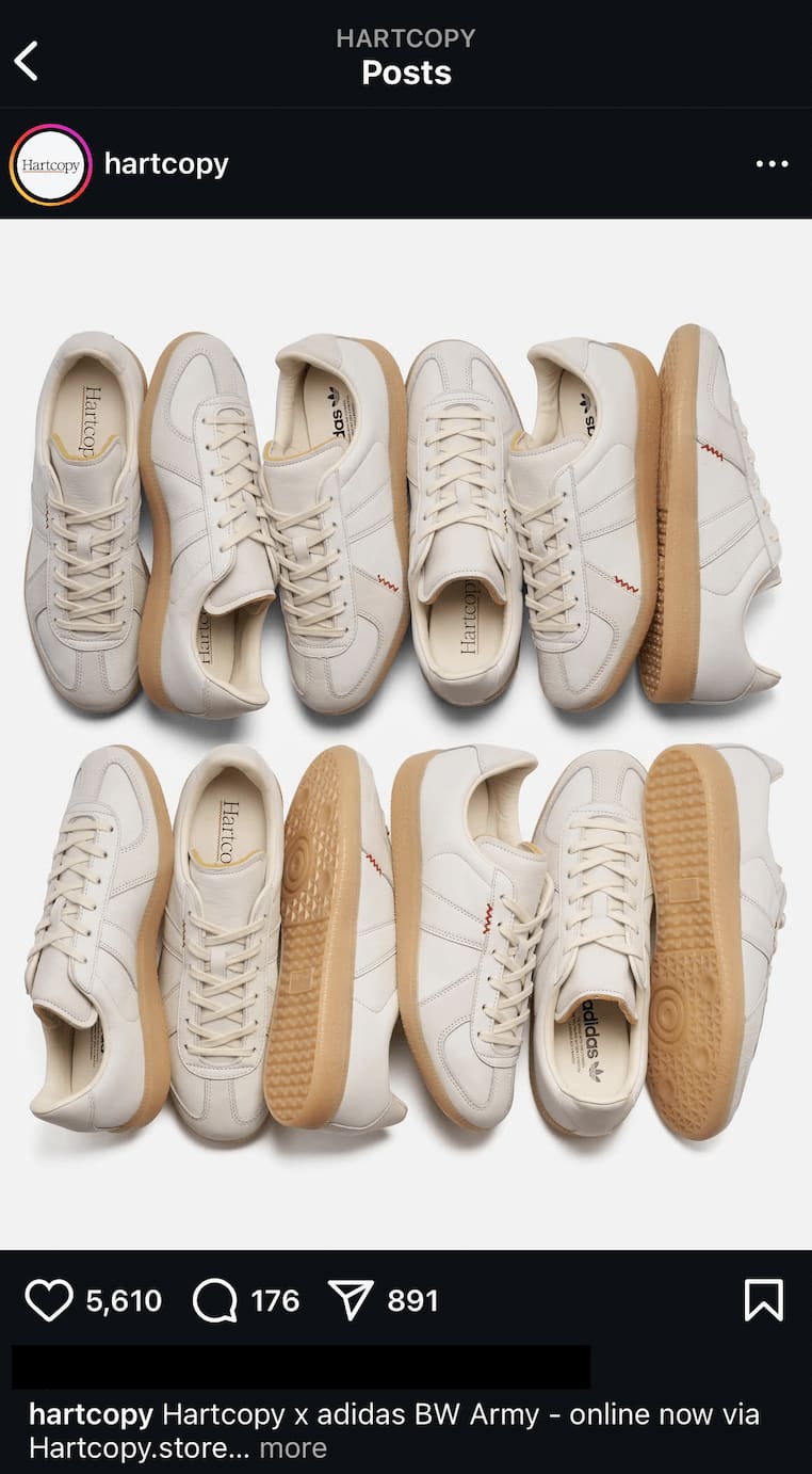 Hartcopy x adidas BW Army | Shelflife