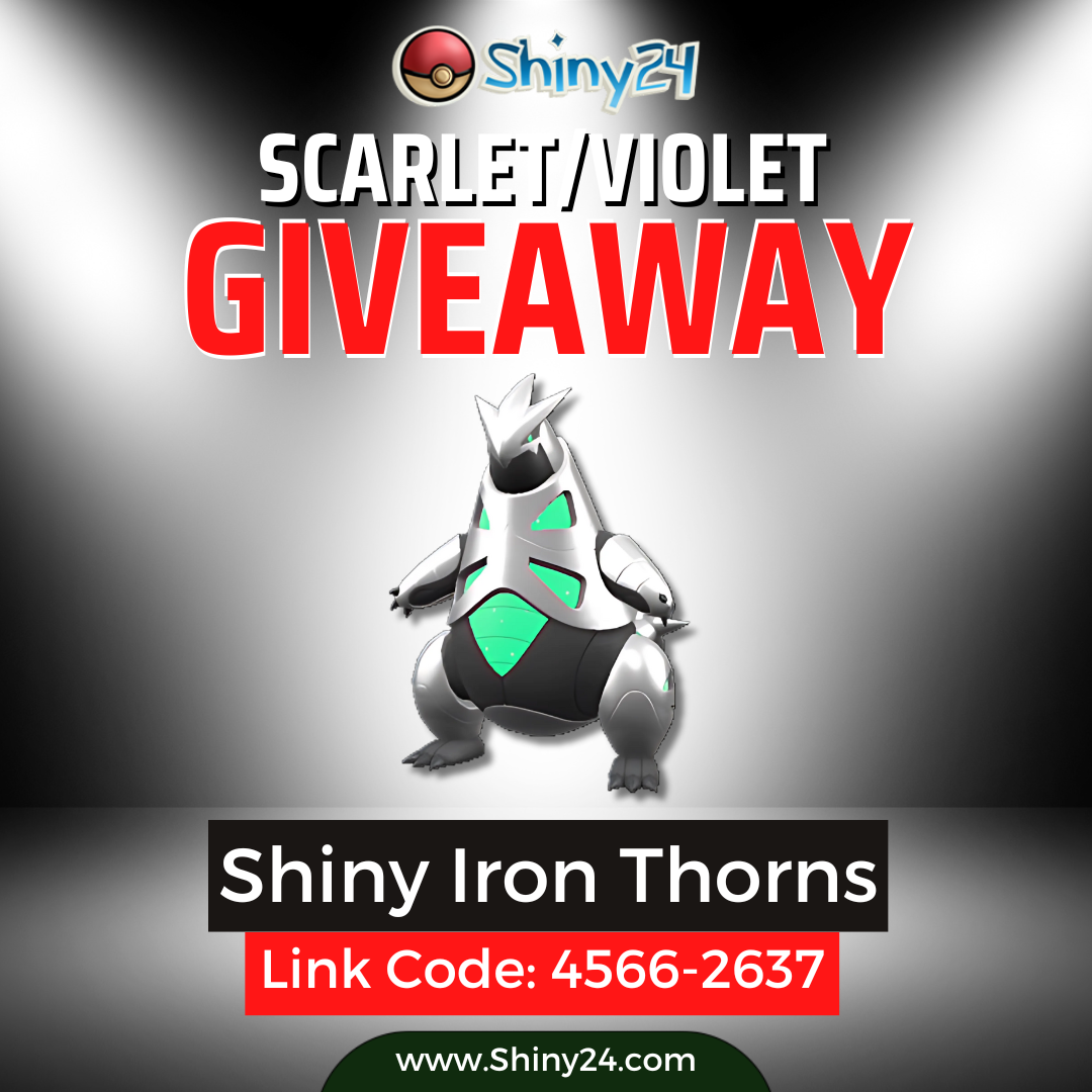 Shiny24 | Pokemon Scarlet & Violet Shiny Iron Thorns Giveaway