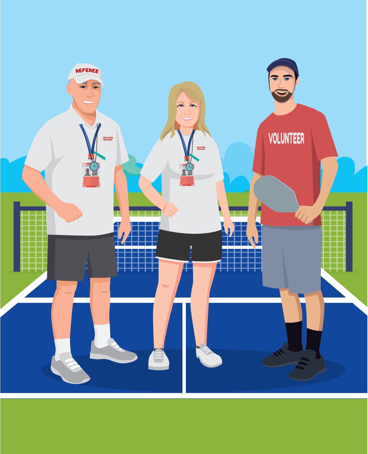 Pickleball Desk- Referee & Volunteer Management