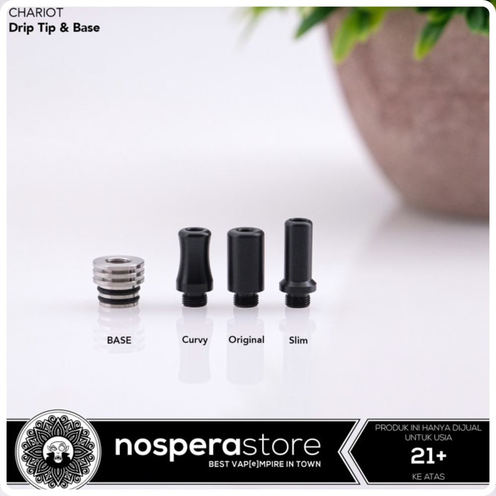 Jual Base And Mouthpiece Drip Tip For Chariot Rta - Authentic Kode 199 ...