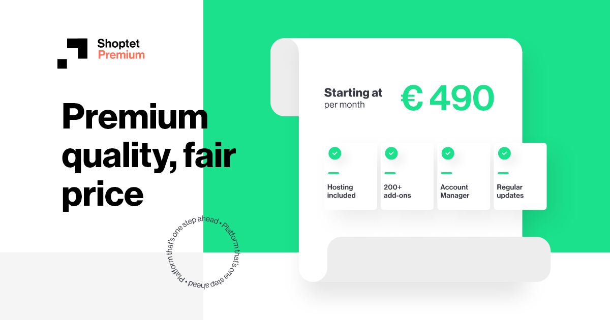 Custom online store price - Shoptet Premium
