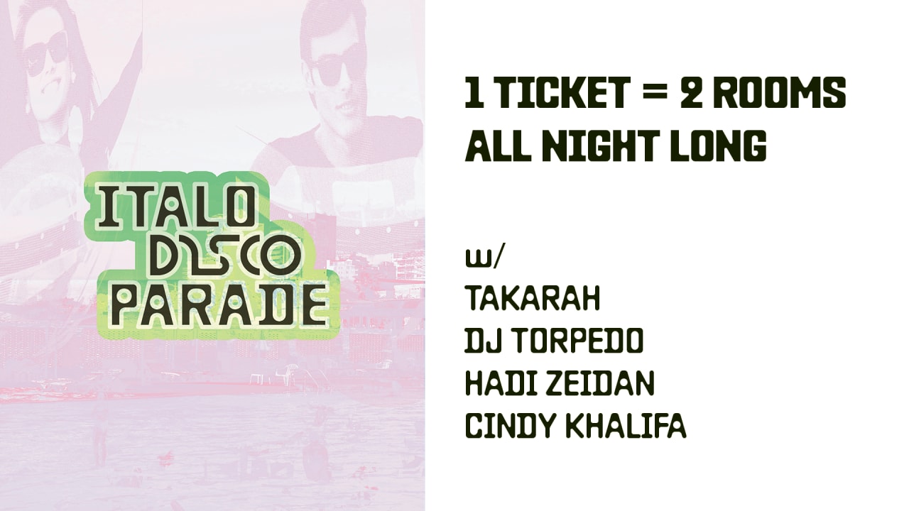ITALO DISCO PARADE, Paris · Billets Shotgun