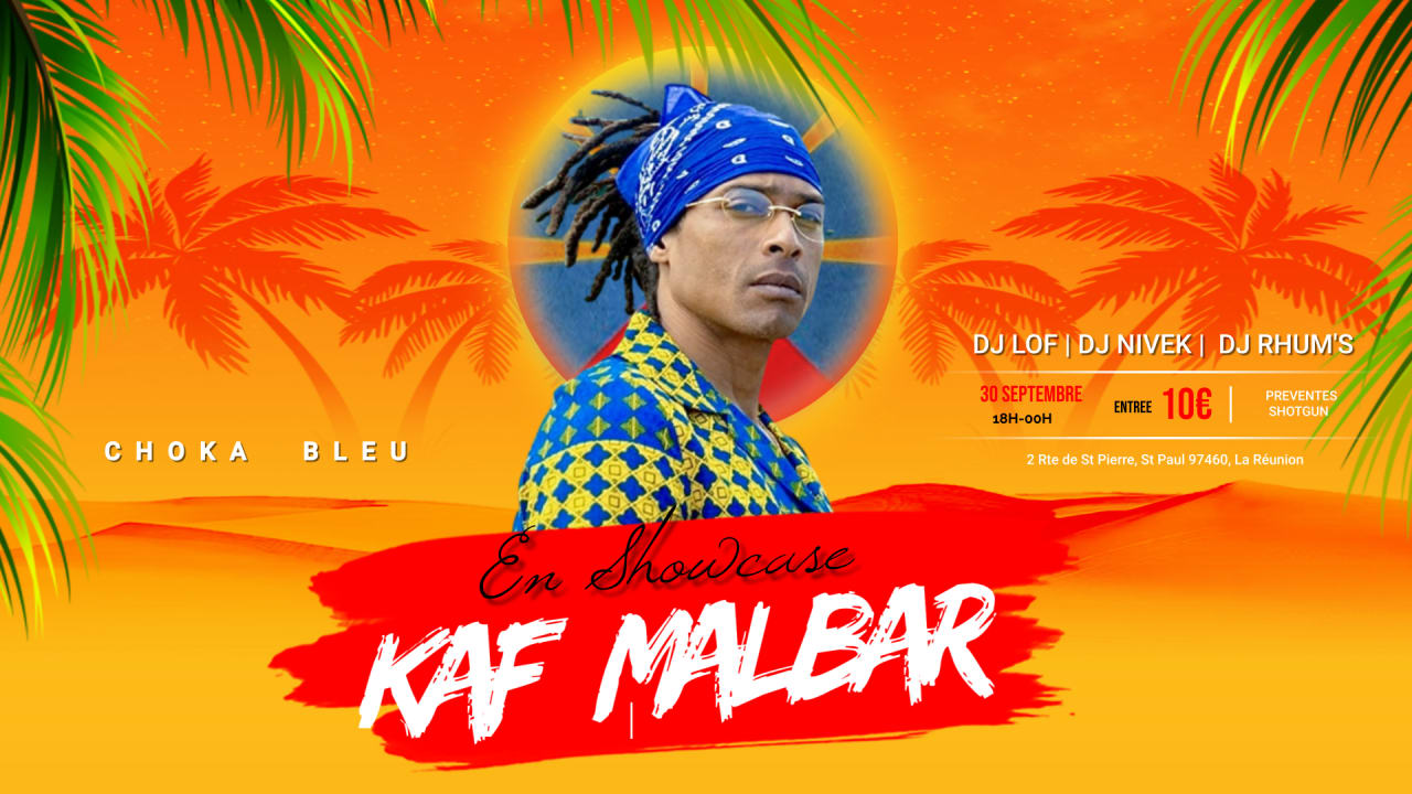 KAF MALBAR CHOKA BLEU LO…, Saint Paul · Billets Shotgun