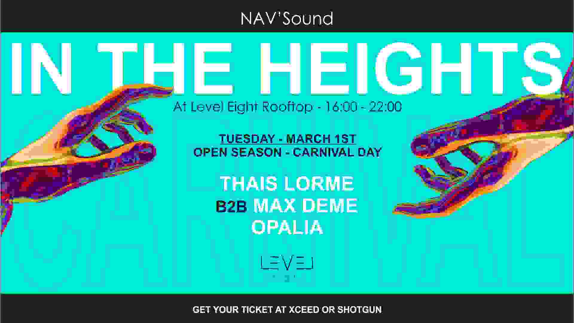 🎫 Carnival In The Heights - Level Eight Rooftop | Billetterie Shotgun