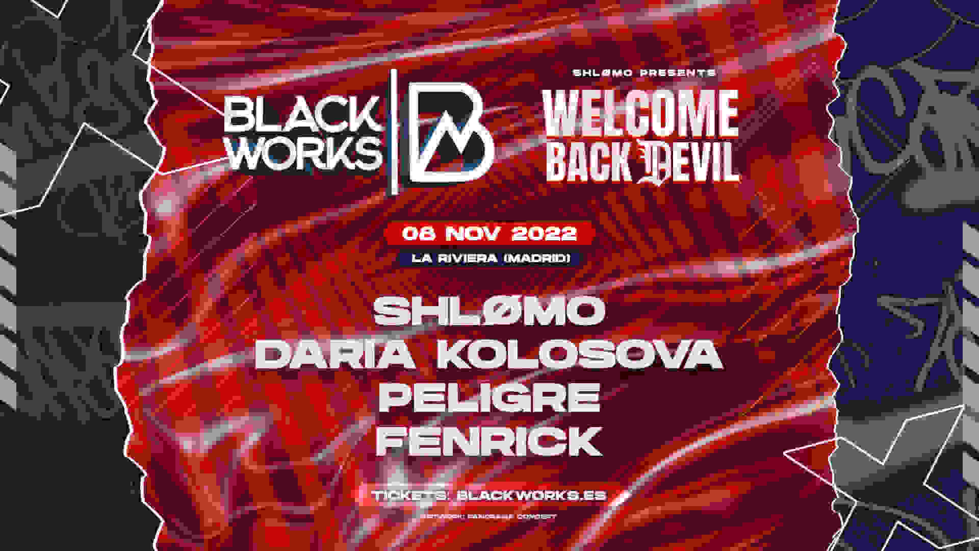🎫 Blackworks: Welcome Back Devil | Tickets Shotgun