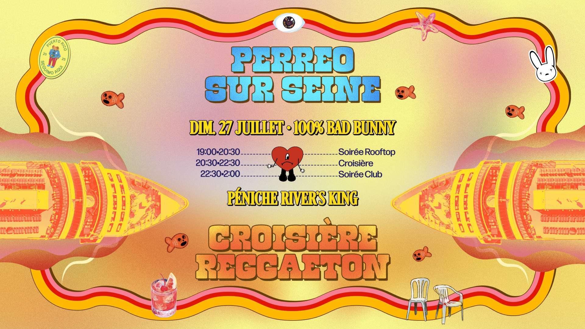 Perreo-Sur-Seine: Croisière Reggaeton • Bad Bunny, Paris · Shotgun Tickets
