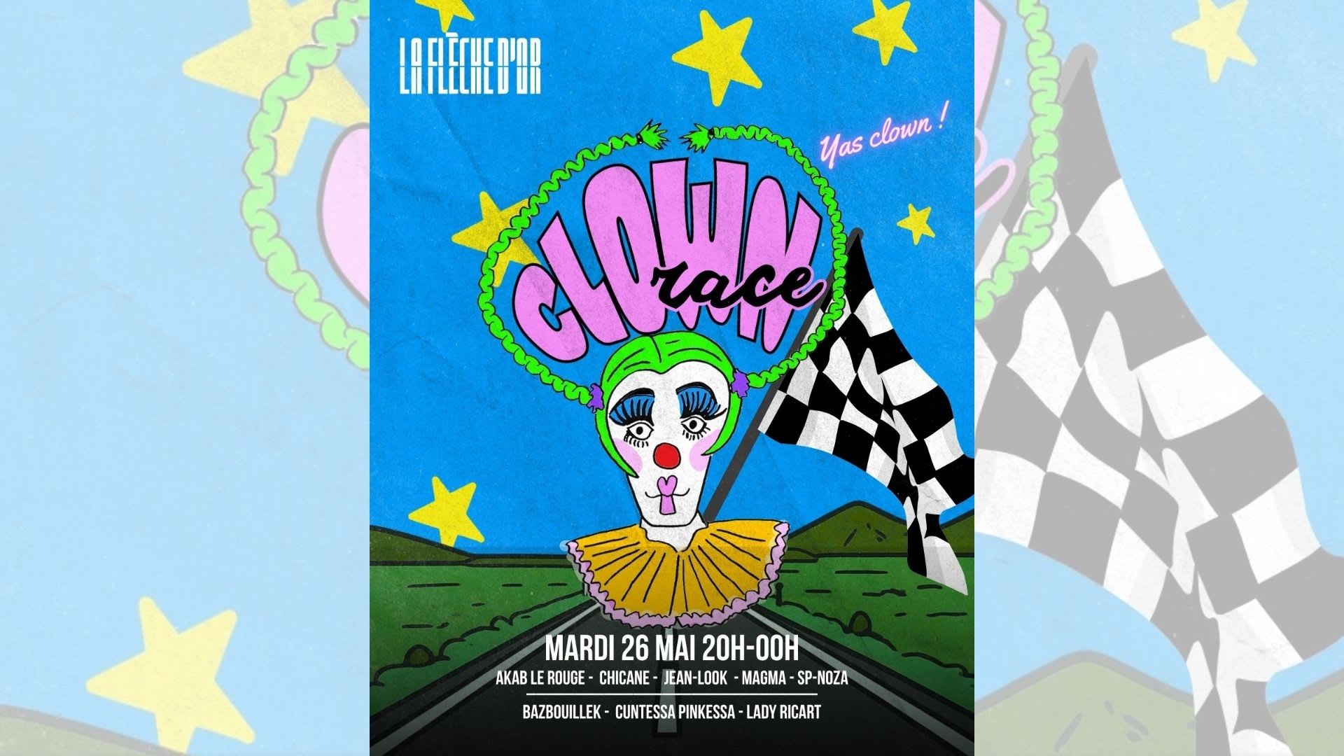 Clown Race #1, Paris · Billets Shotgun