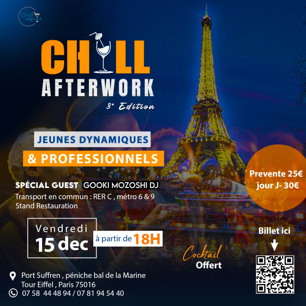 chill afterwork, Paris · Billets Shotgun