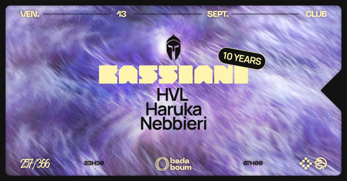 Bassiani 10 Years : HVL …, Paris · Shotgun Tickets
