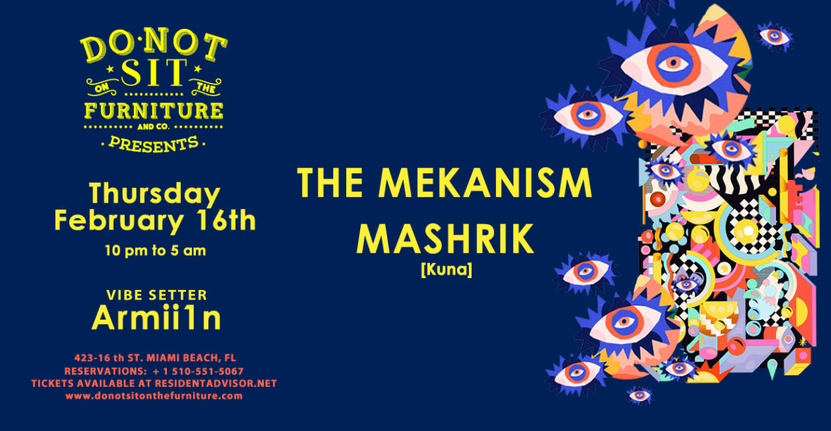 Mashrik [Kuna], The Mekanism And Armii1n, Miami Beach · Shotgun Tickets