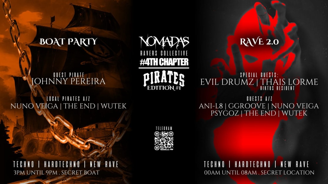 Pirates#1+Nomadas Rave 2.0, Olhão · Shotgun Tickets