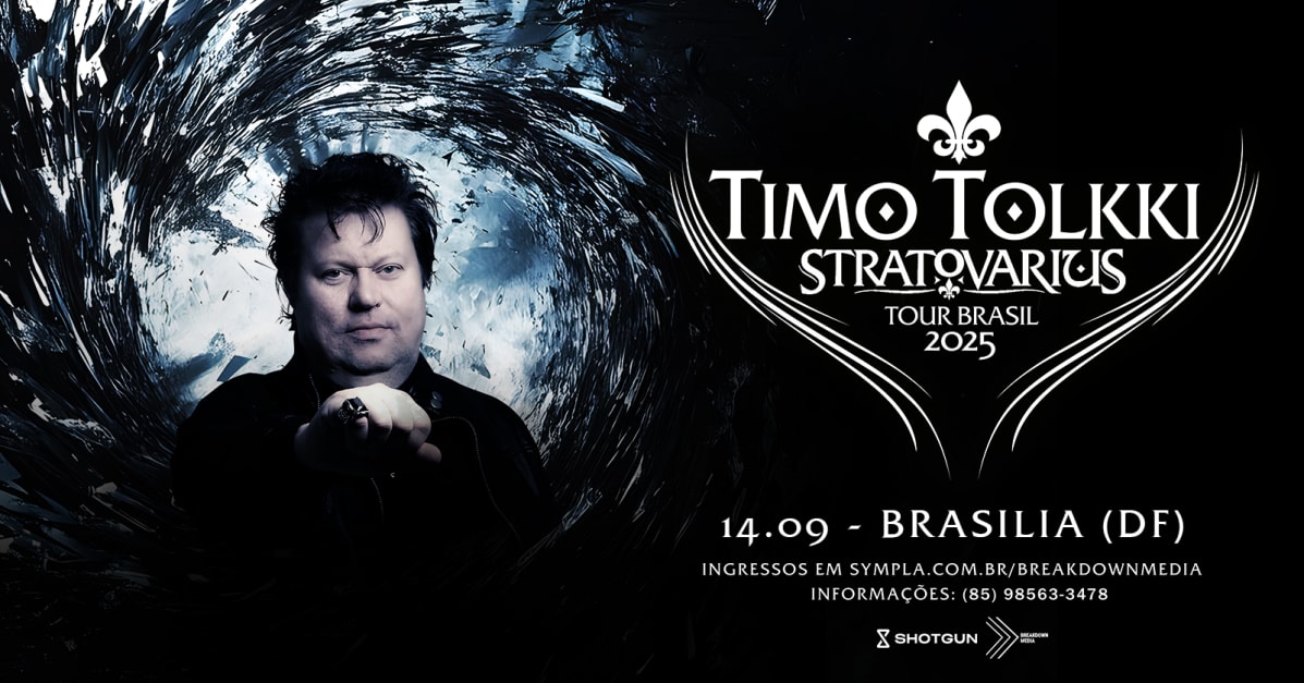 Timo Tolkki Em Brasília: Stratovarius Tour Brasil 2025, Brasília · Ingressos Shotgun