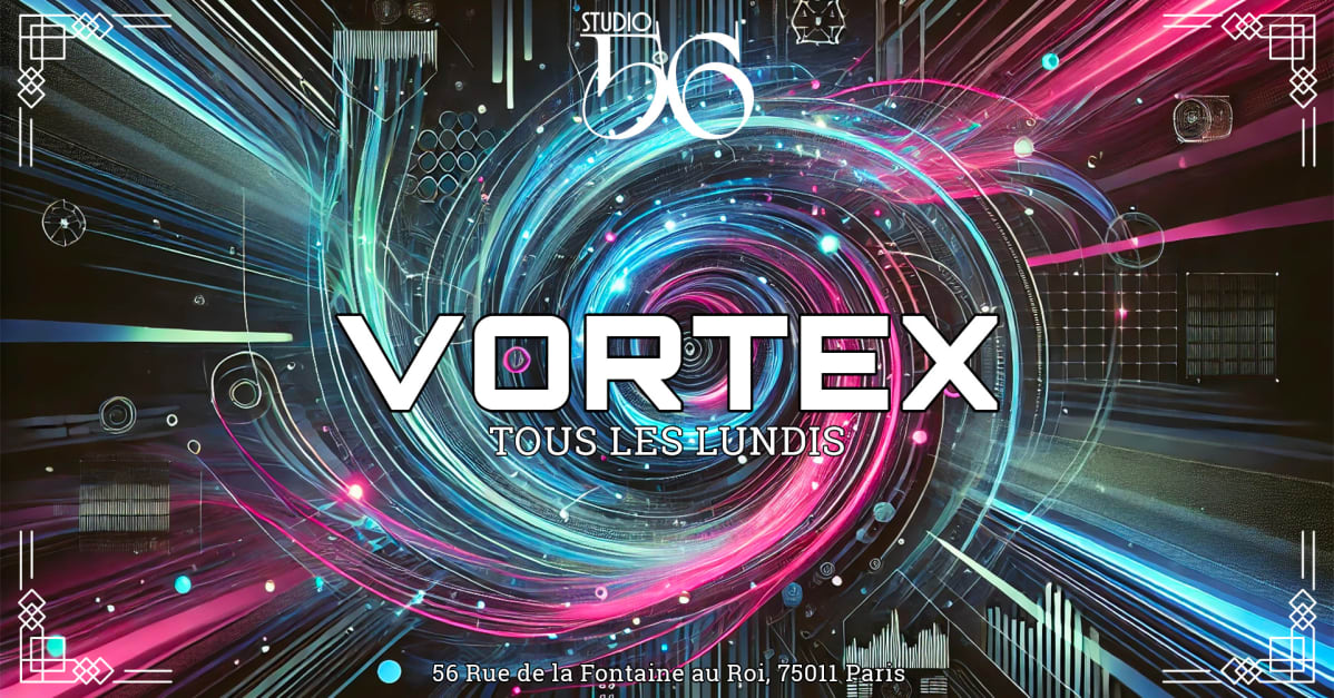Vortex Invite Tsaou, Louesss & Deadman, Paris · Shotgun Tickets