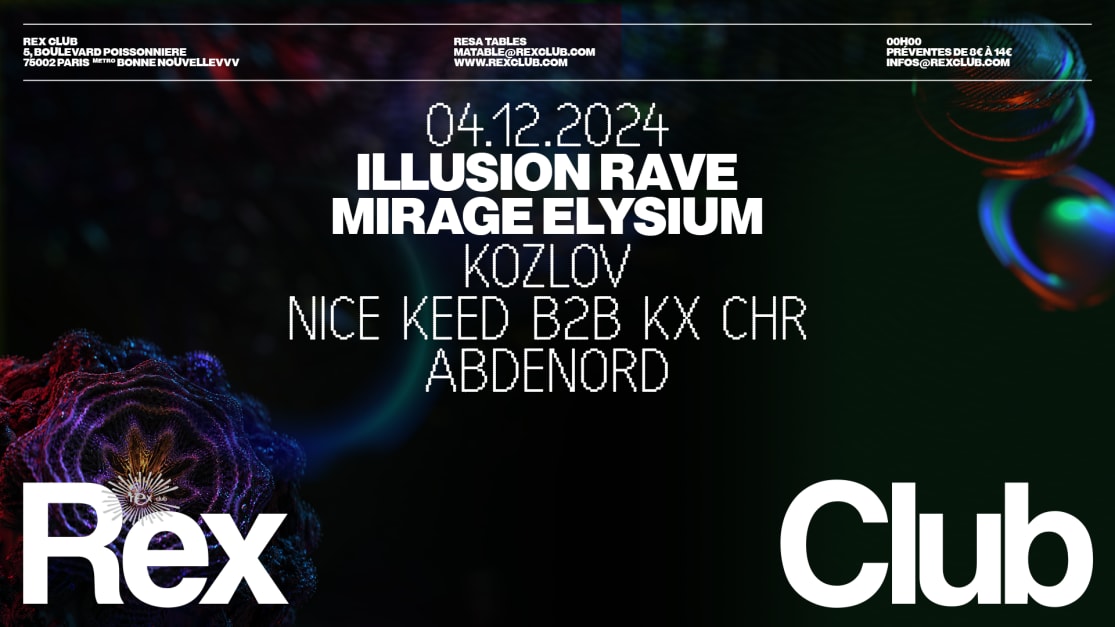 Illusion Rave Mirage Elysium: Kozlov, Nice Keed & More, Paris · Shotgun ...