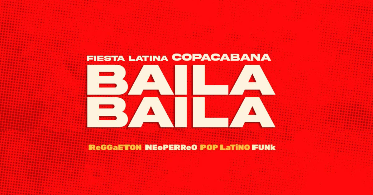 Fiesta Latina Baila Baila | Baile De Reggaeton 08 Noviembre, Rio De Janeiro · Billets Shotgun