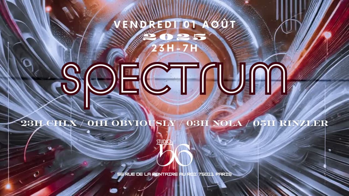 Spectrum W/ Chlx, Obviously, Nola & Rinzler, Paris · Billets Shotgun