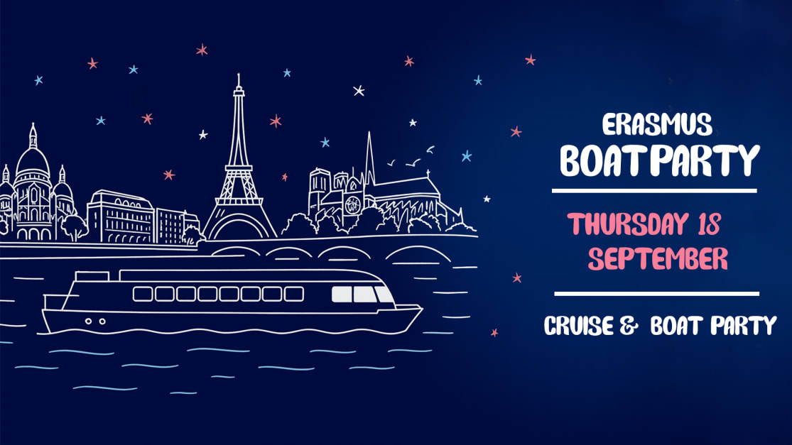 Erasmus & International Cruise + Boat Party_18/09, Paris · Shotgun Tickets