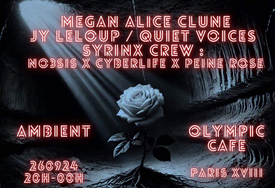 Syrinx Music : Megan Alice Clune (Room40) + Jean-Yves Leloup, Paris ...