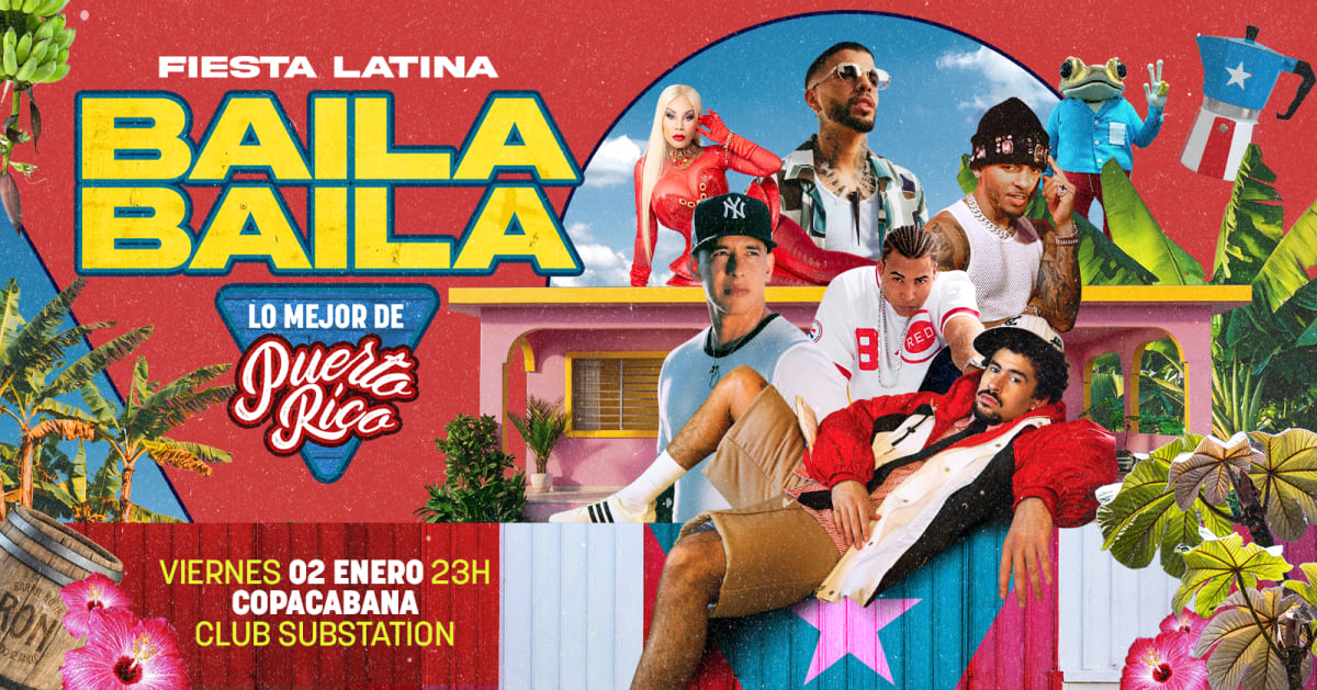 Fiesta Latina Baila Baila | Lo Mejor De Puerto Rico 02 Enero ...