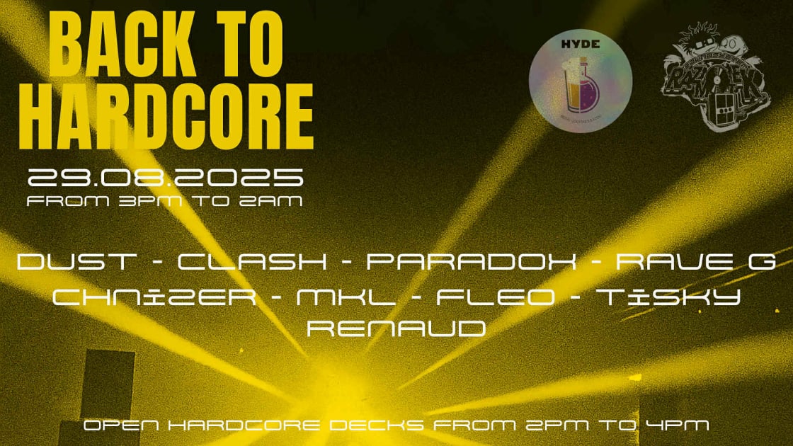 Razmo X Hyde Back To Hardcore, Lille · Ingressos Shotgun